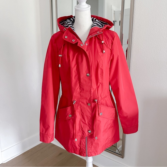 intl details | Jackets & Coats | Red Rain Jacket Size Small | Poshmark